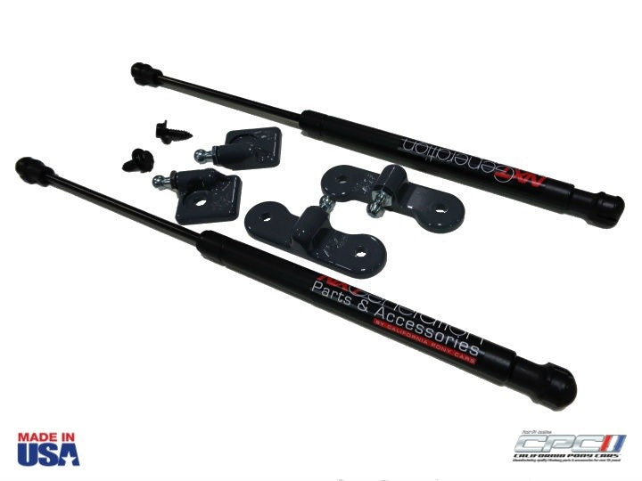 2016-2018 Ford Focus RS Hood Strut Lift Kit, Stealth Gray B9 ...